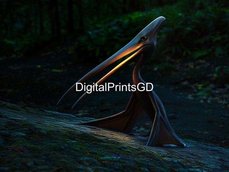 Pterosaur Art Print Collection, Prehistoric Flying Dinosaur Decor ...