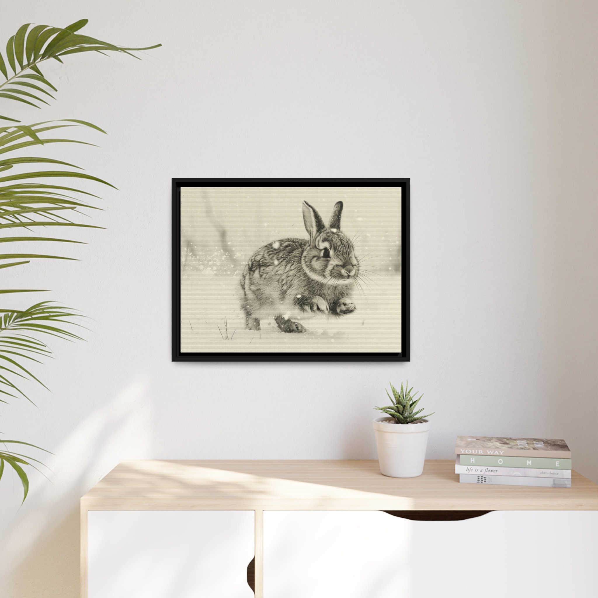 Woodland Rabbit Series, Rabbit Portraits in Nature,floral Rabbit ...