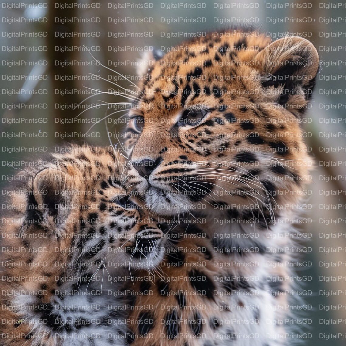 Leopard Gaze Art, Snow Leopard Rest, Jungle Leopard Watch,sunset ...