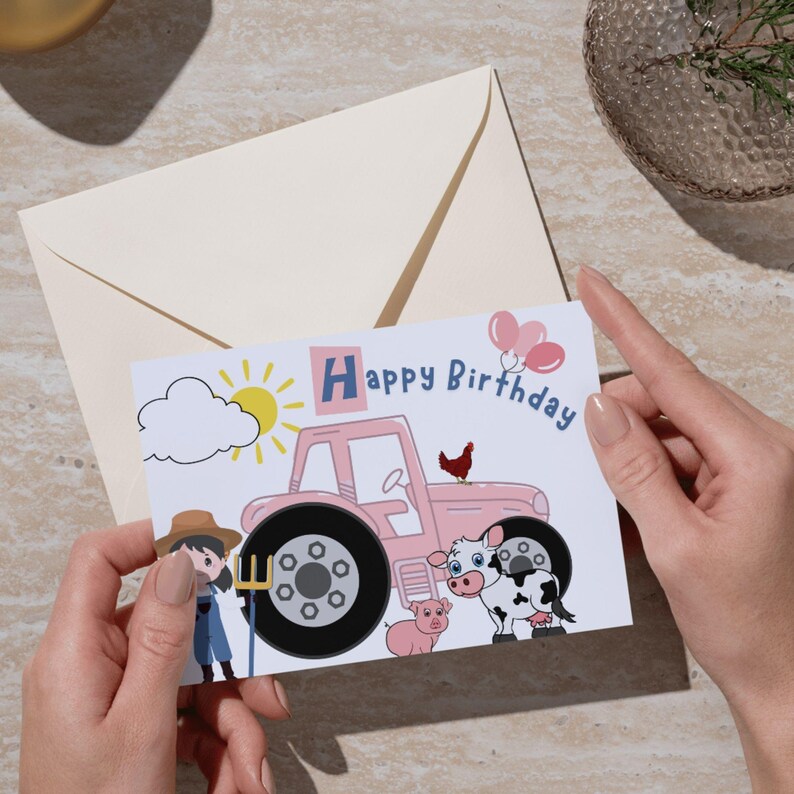 Printable Birthday Cards - Farmer - Printable Version - Etsy