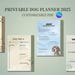 Dog Themed Planner Canva Template - Customizable and Printable PDF With ...