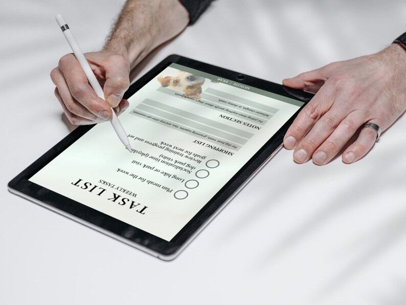 Dog Themed Planner Canva Template - Customizable and Printable PDF With ...