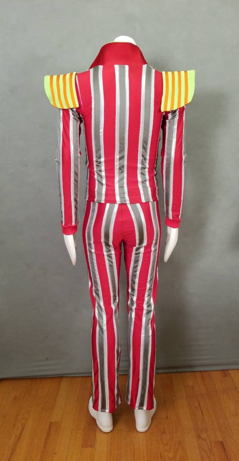 David Bowie Ziggy Stardust Costume: Handmade Striped Lycra Suit - Etsy