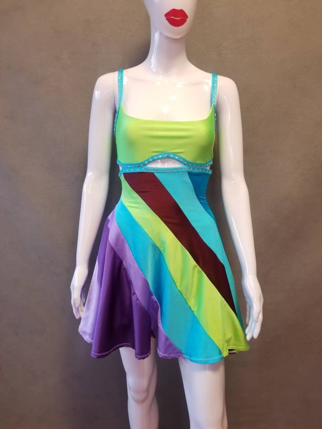 Jenna Rink Dress: 13 Going on 30 Inspired, Swarovski Rhinestone Lycra ...