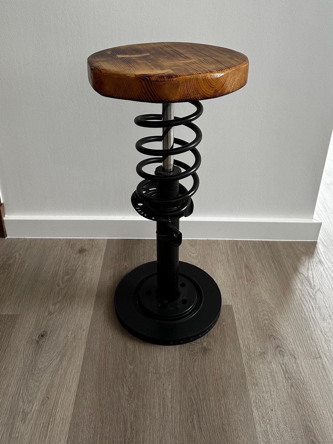 Bar Stool Industrial Suspension Leg Tuning Single Piece Unique Designer ...