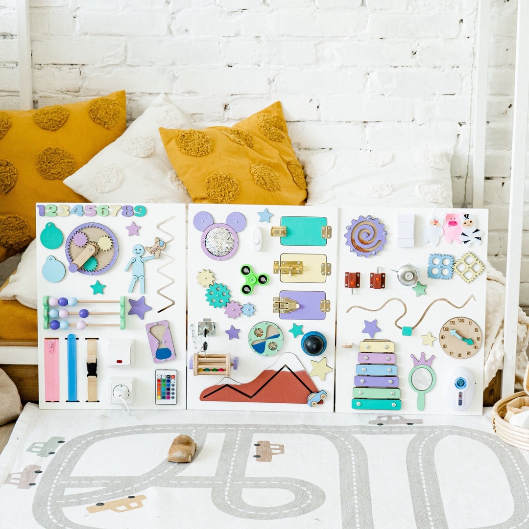 Busy Board for Kids Room Large Size Sensory Board Montessori Playroom ...