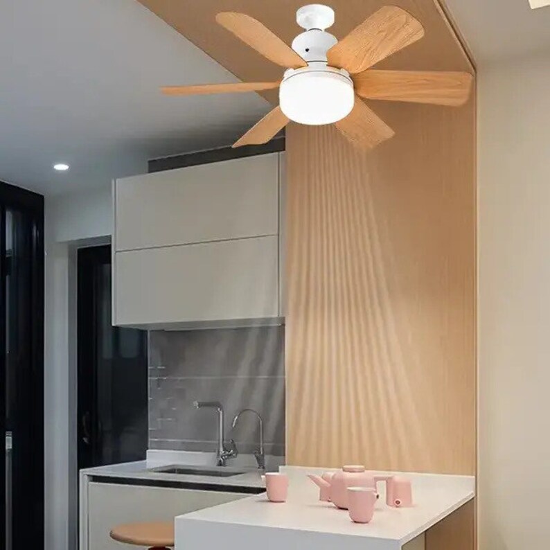 Mini Ceiling Fan With LED Light - Etsy