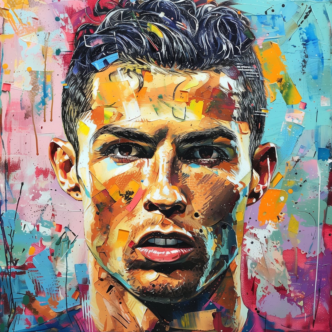 Digital Art Sport Cristiano Ronaldo CR7 - Etsy