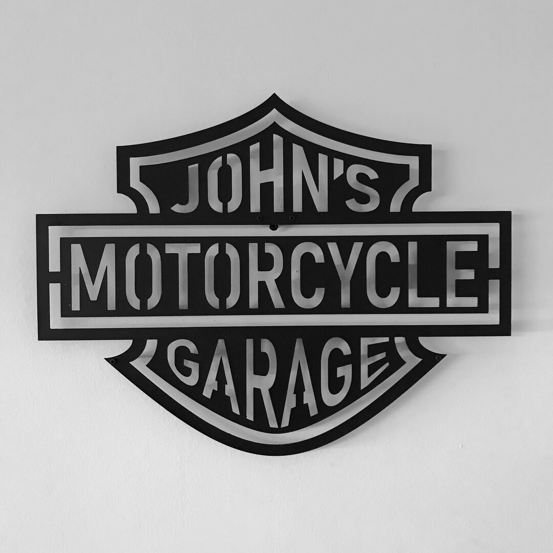 Custom Harley Metal Wall Sign, Harley Decor, Harley Davidson Gift ...