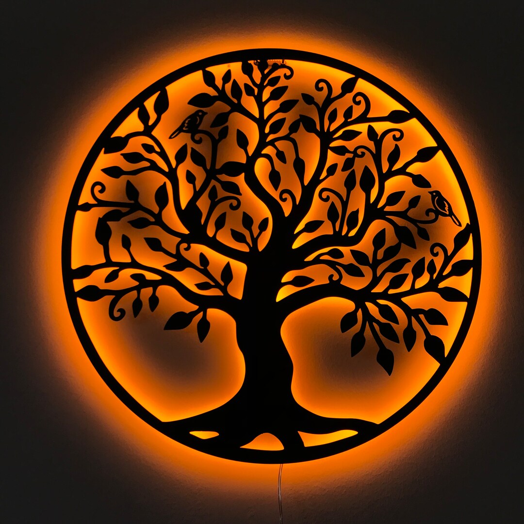 Tree of Life LED Metal Wall Art, Nature Wall Art, Home Decor, Landscape ...