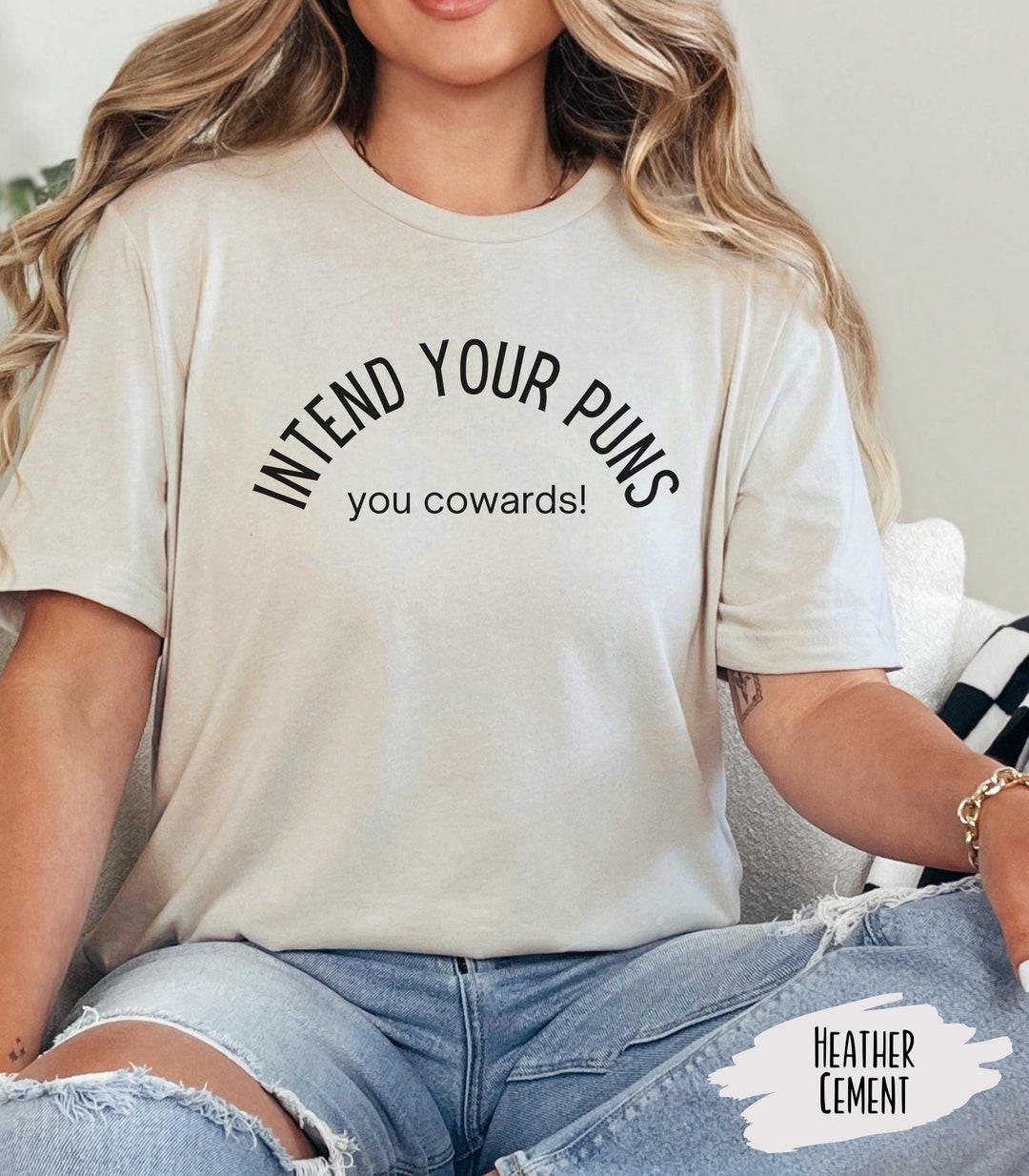 Funny Happy Birthday Graphic Tee Shirt Gift for Her, Intend Your Puns ...