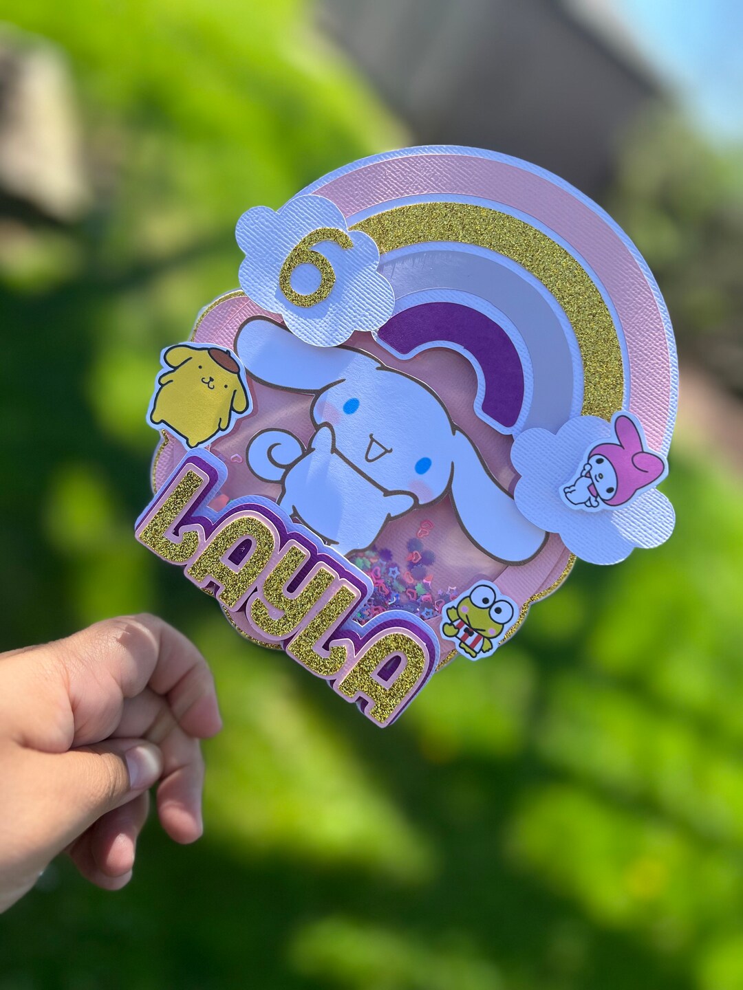 Cinnamoroll Shaker Cake Topper - Etsy