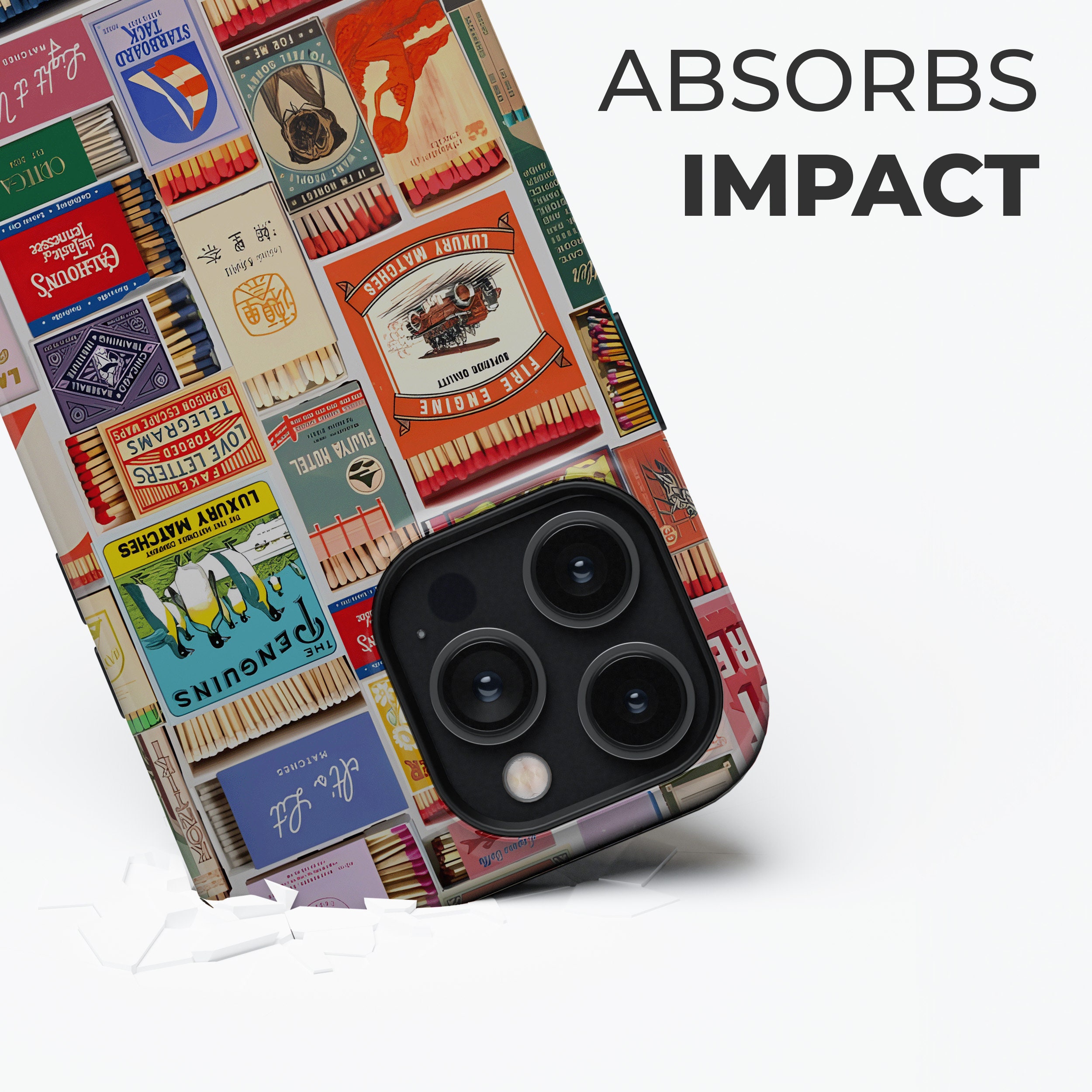 VINTAGE RETRO MATCHBOX Collage Phone Case, Coquette | for iPhone 17 16 ...