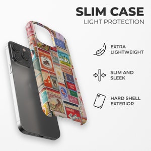 VINTAGE RETRO MATCHBOX Collage Phone Case, Coquette | for iPhone 17 16 ...