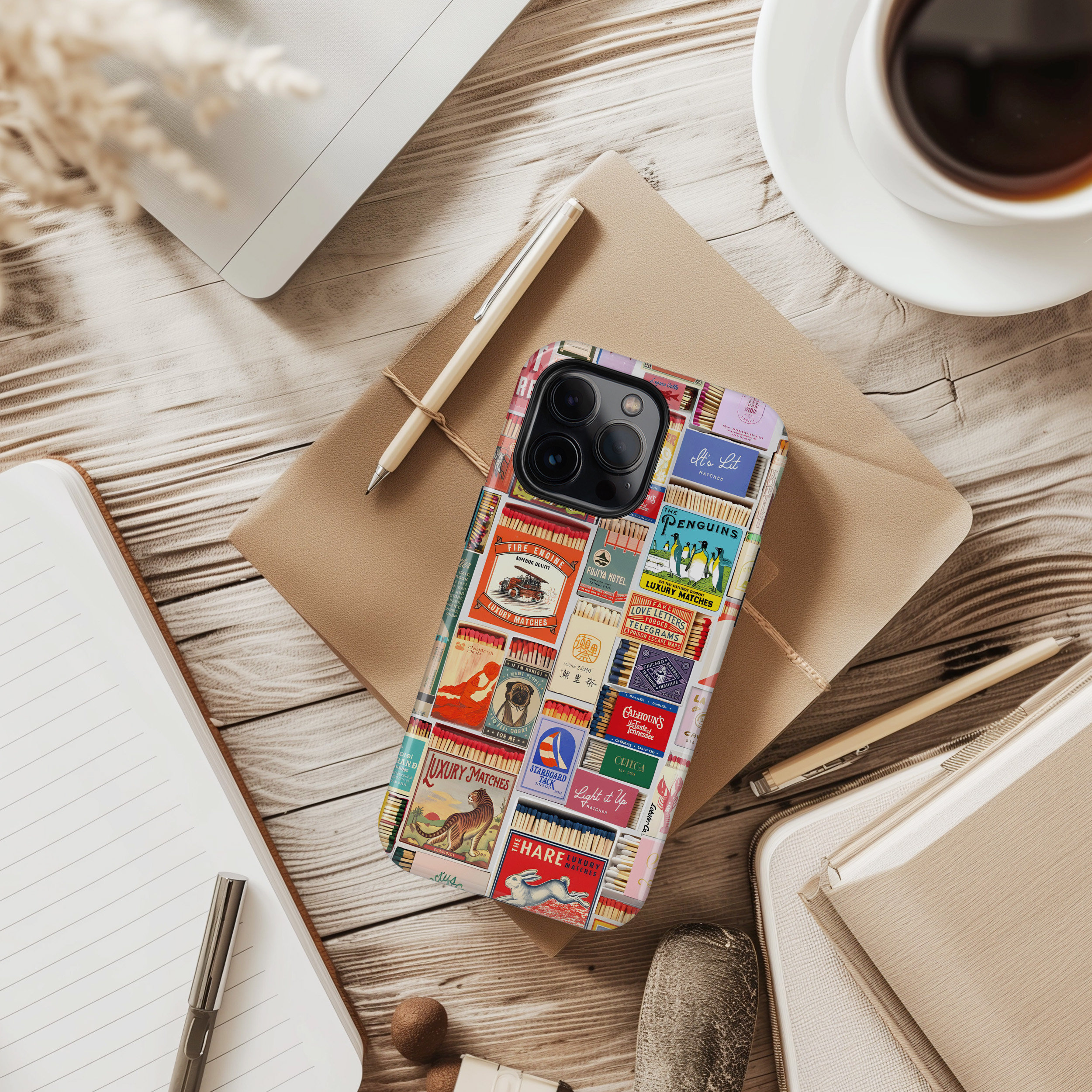VINTAGE RETRO MATCHBOX Collage Phone Case iPhone 15 14 13 12 Pro Max ...