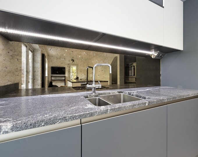 Stratus Mirror Toughened Glass Splashback - Etsy UK