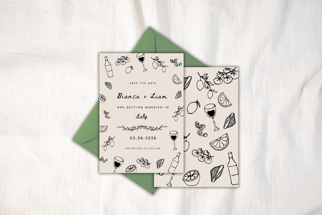 SAVE THE DATE Template Invitation | Digital Save the Date ...