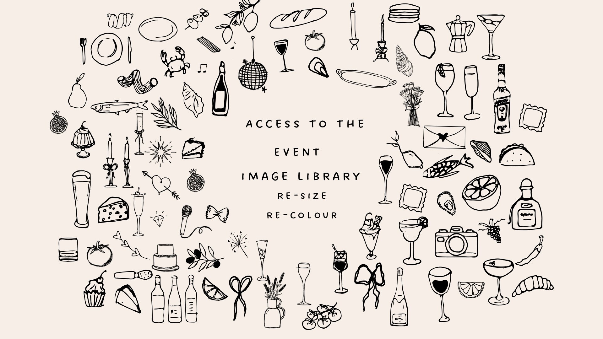 DRINKS BAR SIGN Template Hand Drawn Border, Wine, Cocktail and Beer ...