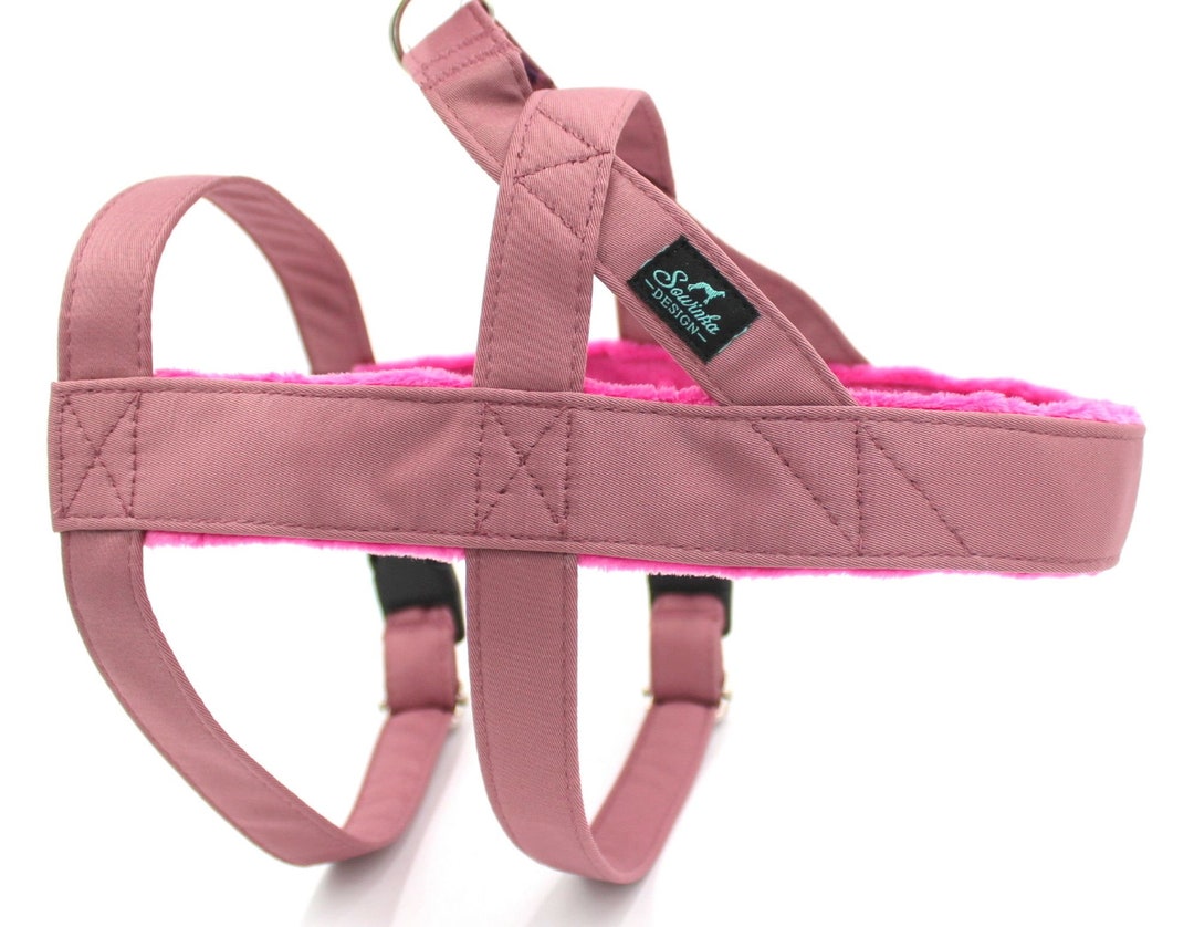 Pink Solid Norway Dog Anti Escape Harness, Triple Harness, Safe Harness ...