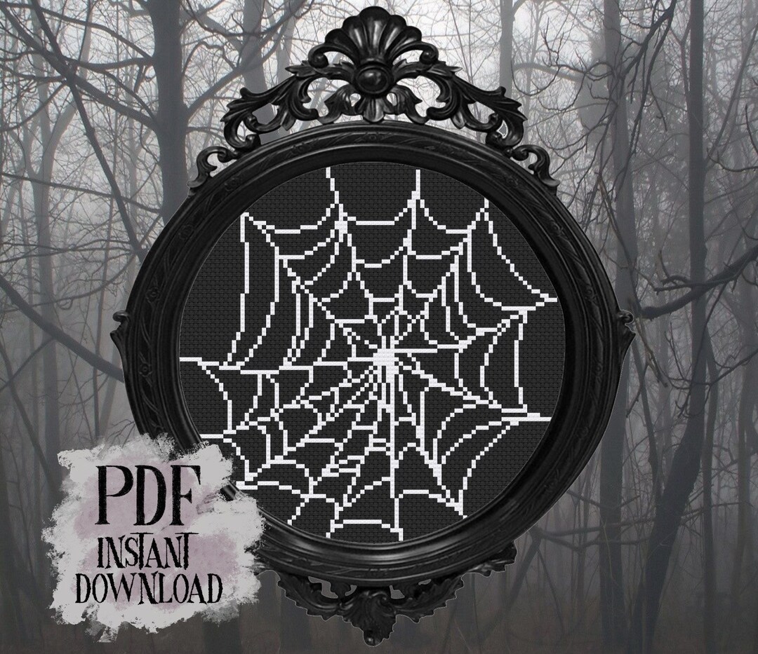 Cobweb Cross Stitch Pattern, PDF, Crochet, Needlepoint, Embroidery - Etsy