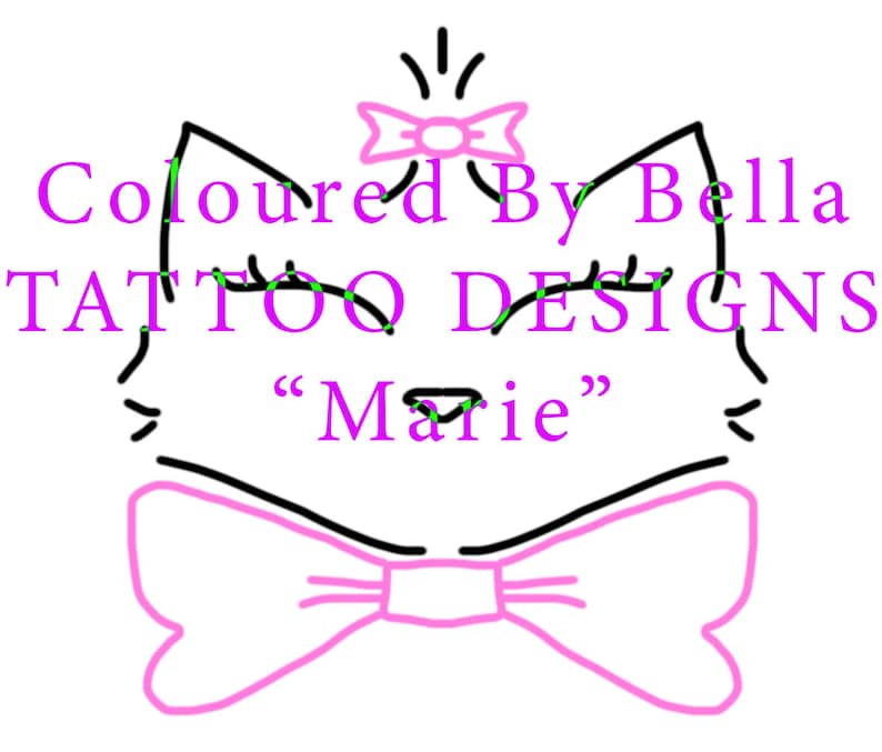 Marie Tattoo Design - Etsy