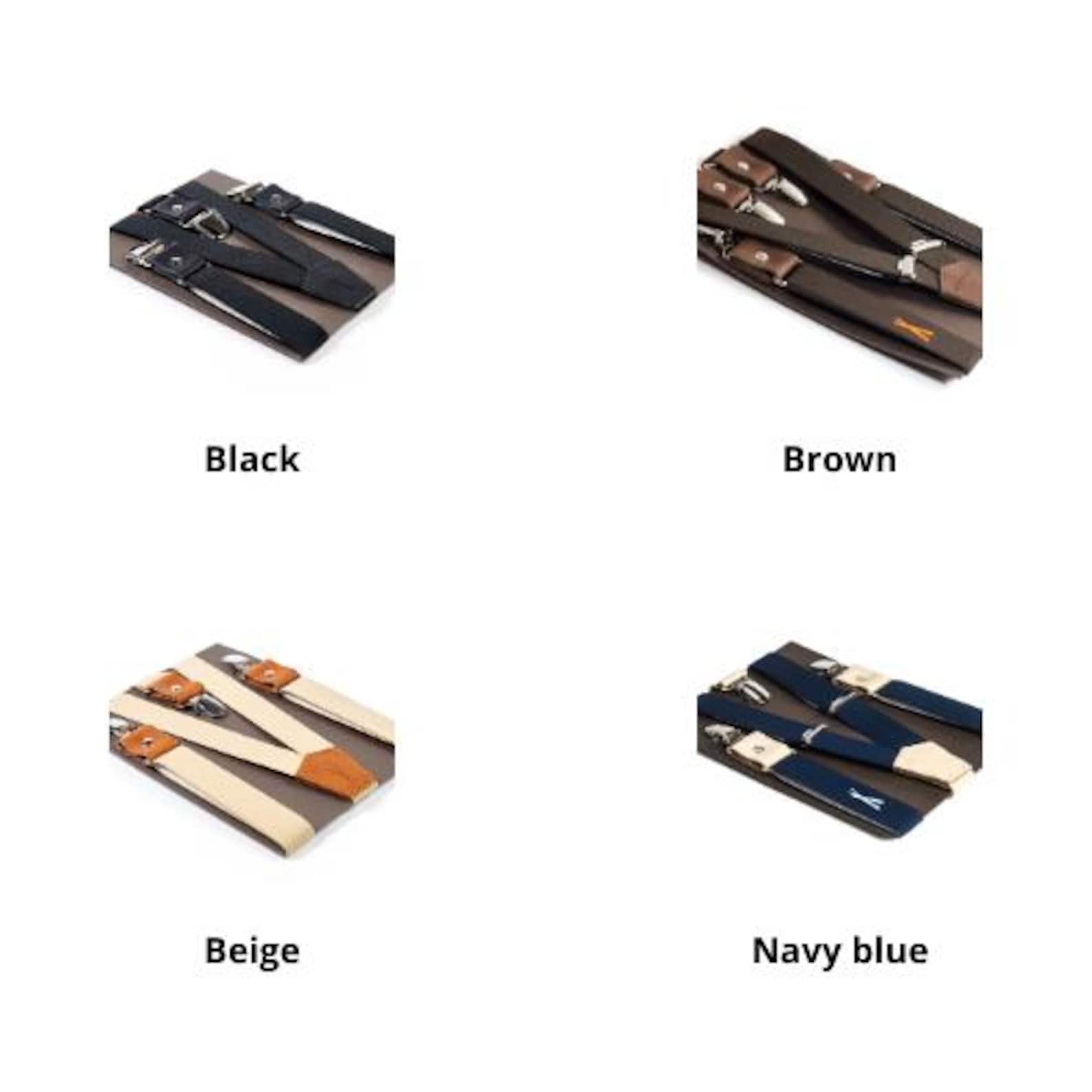 Mens Elastics Suspenders - Wedding Suspenders - Groomsmen Suspenders ...