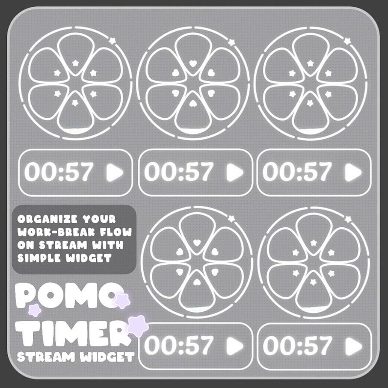 Stream Widget Pomodoro Coworking Timer Streamelements OBS Collab With ...