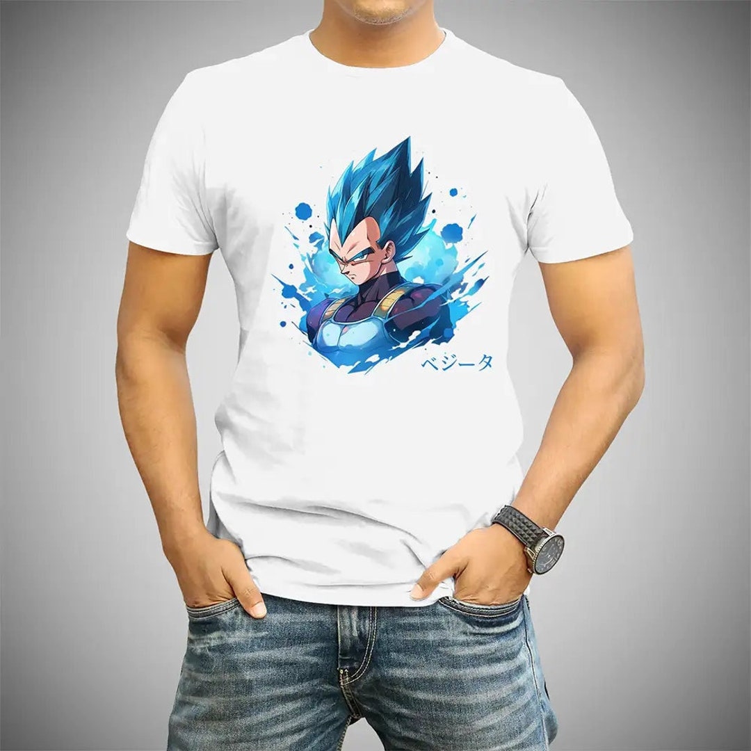 Dragon Ball Vegeta Graphic Tee Anime Fan Shirt Vegeta Power Level T ...