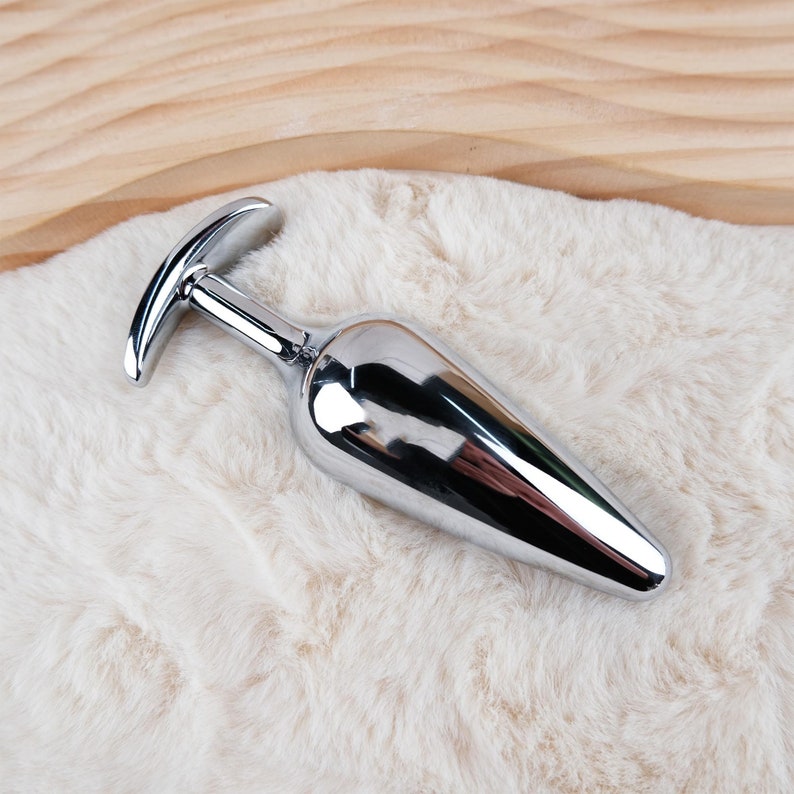 Custom Name Curved Butt Plug Base With Jewelry, Gemstone Stainless Steel Anal Plugs, Anal ...