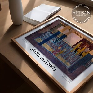 Entrance to Subway by Mark Rothko, Mark Rothko Print, Exhibition Poster ...
