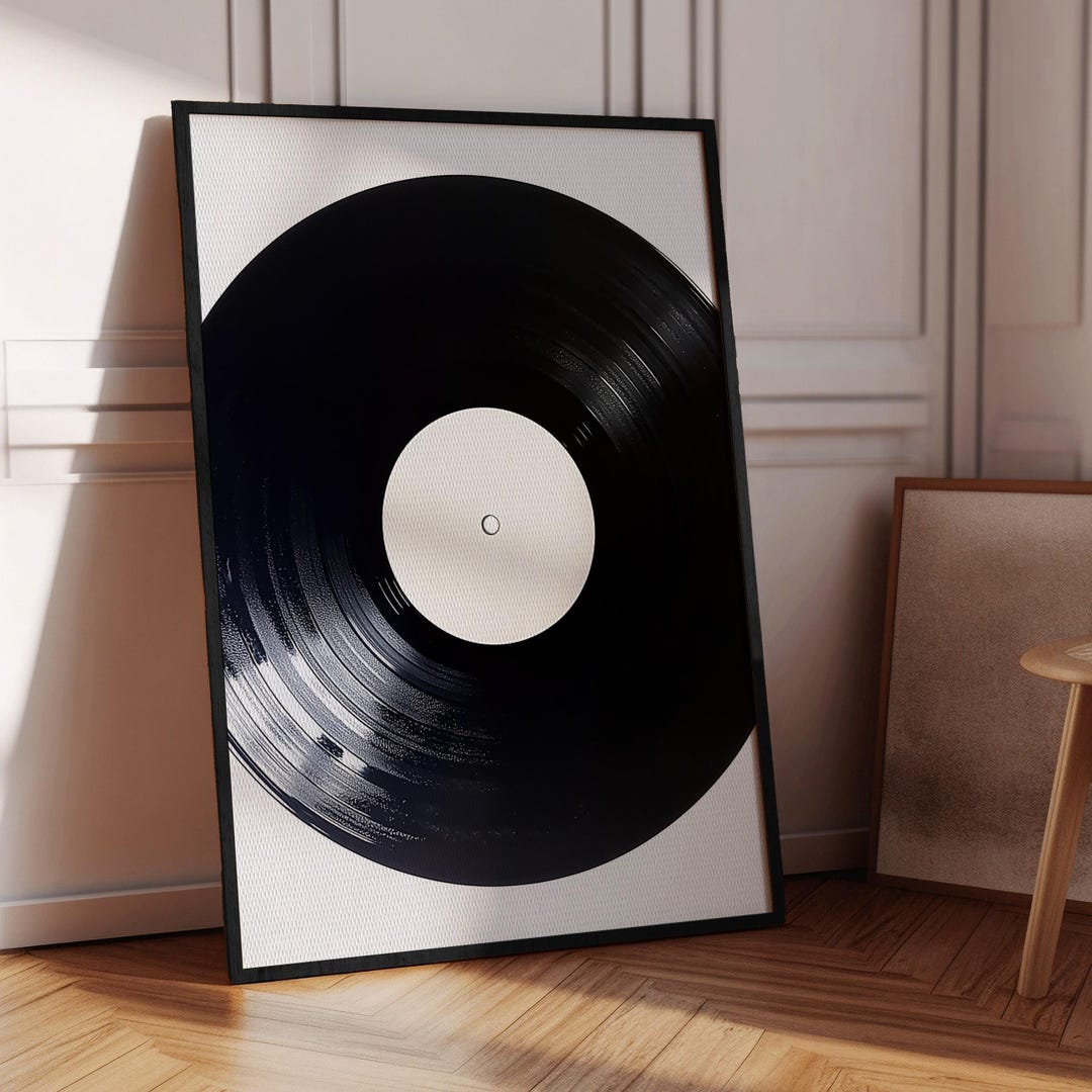 Retro Vinyl Record Poster, Music Poster, Record Player Art, Music Wall ...