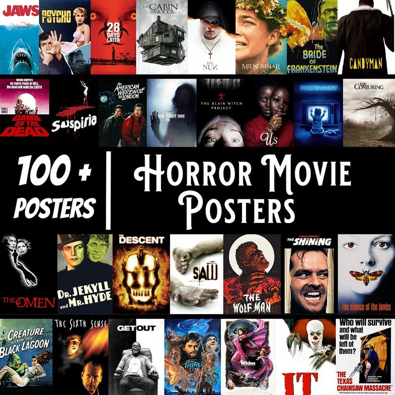 Horror Movie Poster - Etsy