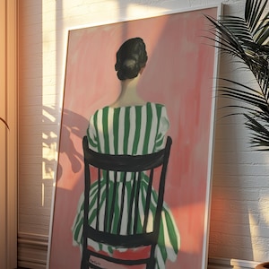Abstract Woman Sitting Print, Abstract Wall Art, Matisse Inspired ...