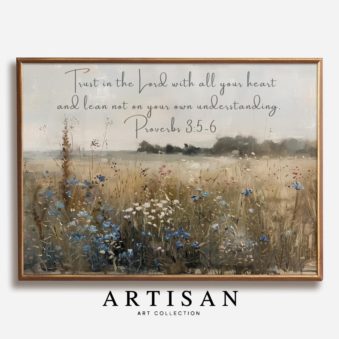 Wildflower Bible Verse Wall Art, Christian Wall Art, Scripture Wall Art, Wildflower Print ...