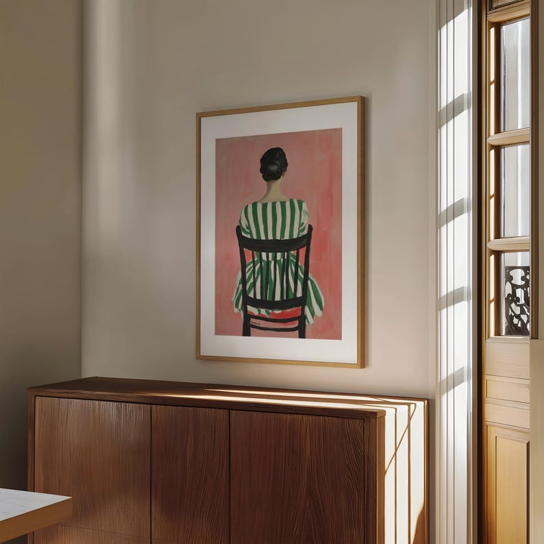 Abstract Woman Sitting Print, Abstract Wall Art, Matisse Inspired ...