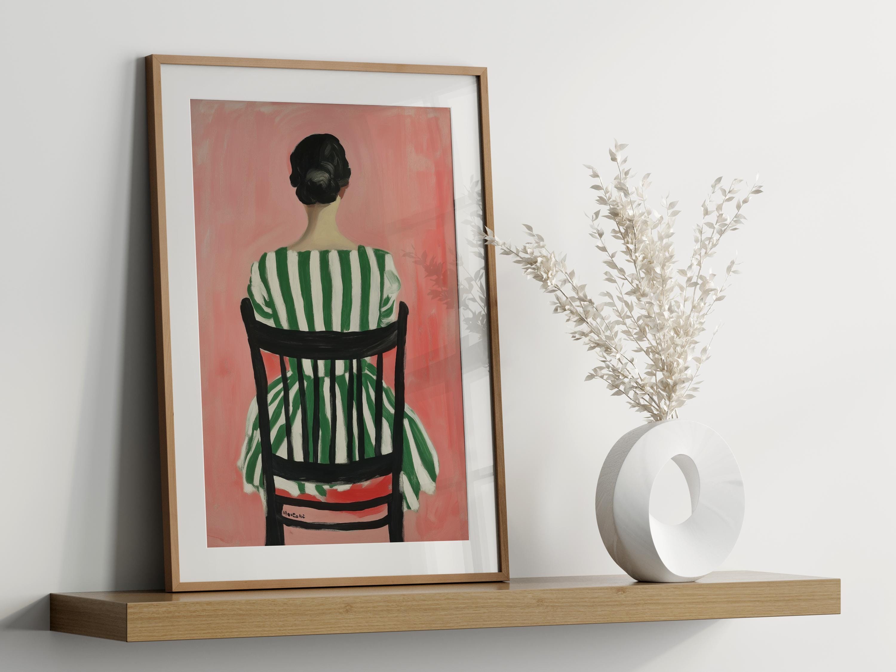 Abstract Woman Sitting Print, Abstract Wall Art, Matisse Inspired ...
