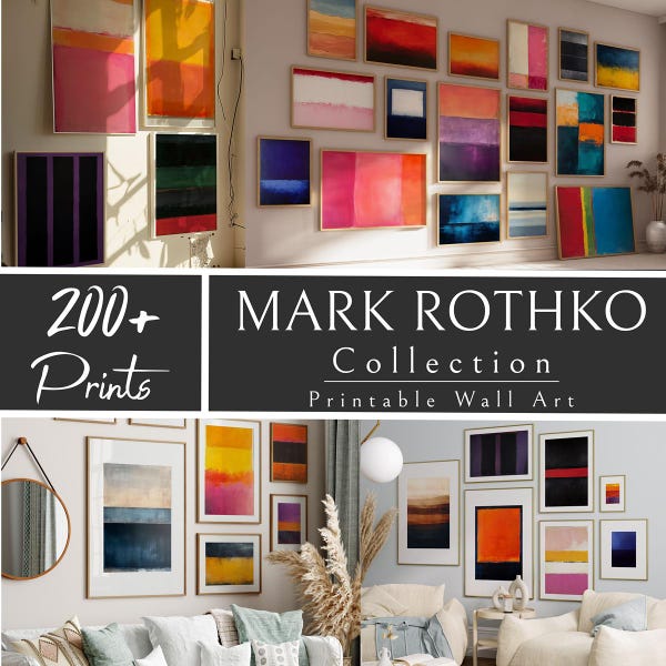 Rothko Navy - Etsy