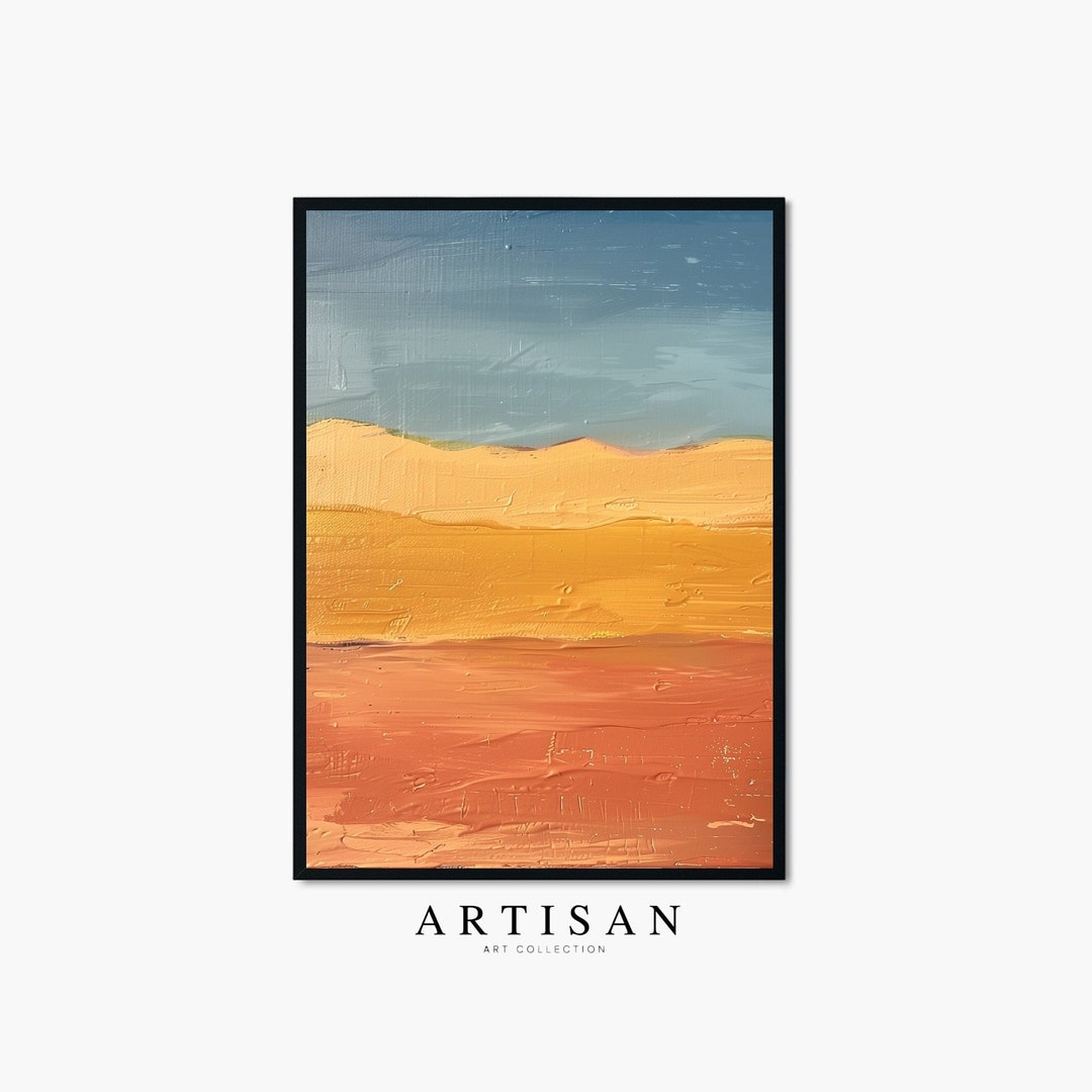 Abstract Desert Landscape, Mark Rothko Poster, Neutral Living Room ...