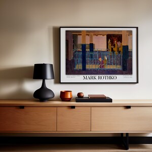 Entrance to Subway by Mark Rothko, Mark Rothko Print, Exhibition Poster ...