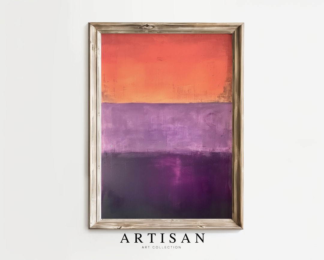 Mark Rothko Print, Mark Rothko Poster, Exhibition Poster, Museum Wall ...