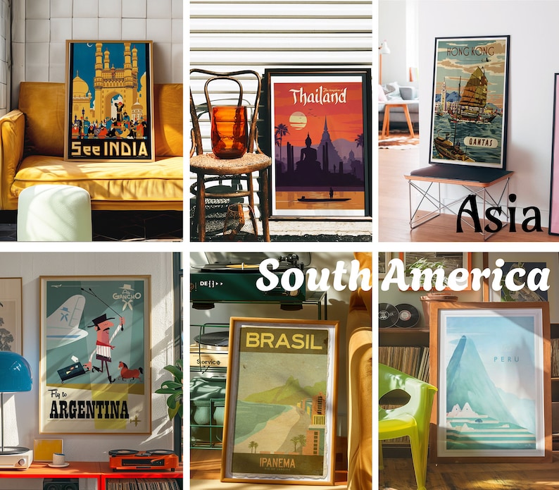 1000 Travel Poster Collection, Retro Travel Posters, Vintage Travel ...