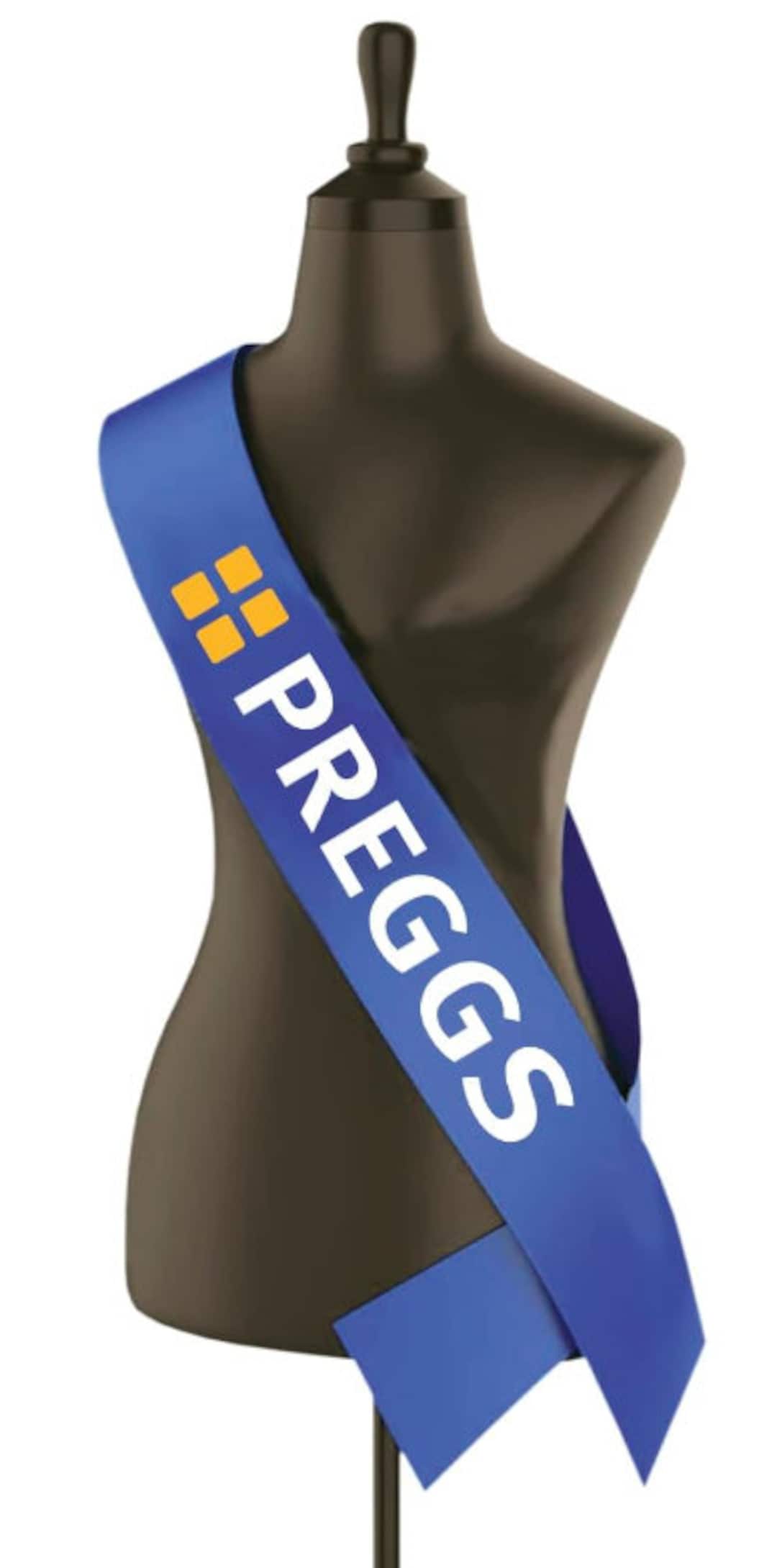 Preggs Royal Blue Sash Funny Mummy to Be Bun in the Oven Baby Shower ...