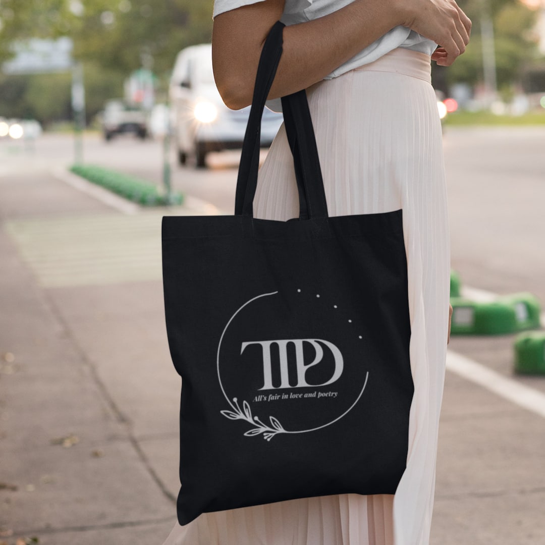 TPD Tortured Poets Department Natural Tote Shopping Bag - Taylor Lyrics ...