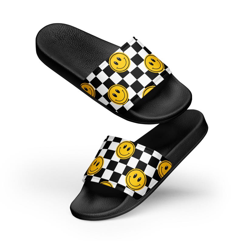 Smiley Face Checker Slides, Retro Checker Slides, Smiley Face Slides ...