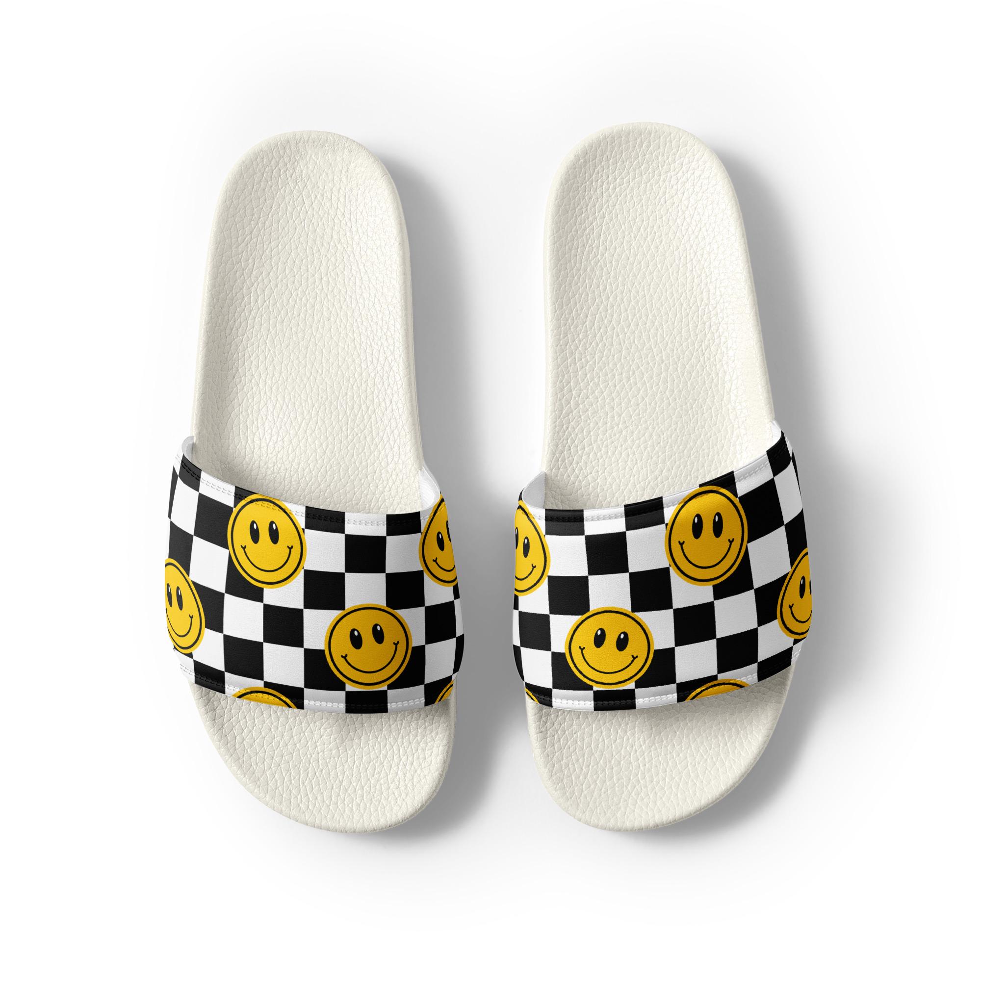 Smiley Face Checker Slides, Retro Checker Slides, Smiley Face Slides ...