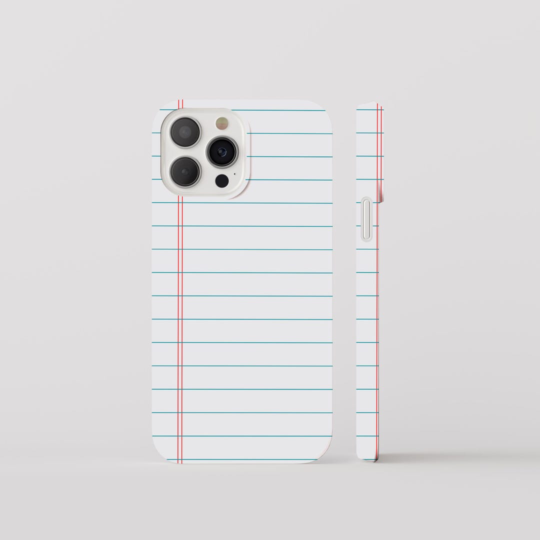 BACK TO SCHOOL Cute Notebook Paper iPhone Case Notebook Paper iPhone 15 ...