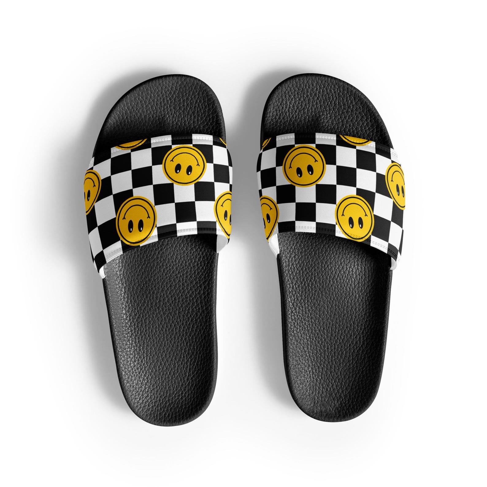 Smiley Face Checker Slides, Retro Checker Slides, Smiley Face Slides ...