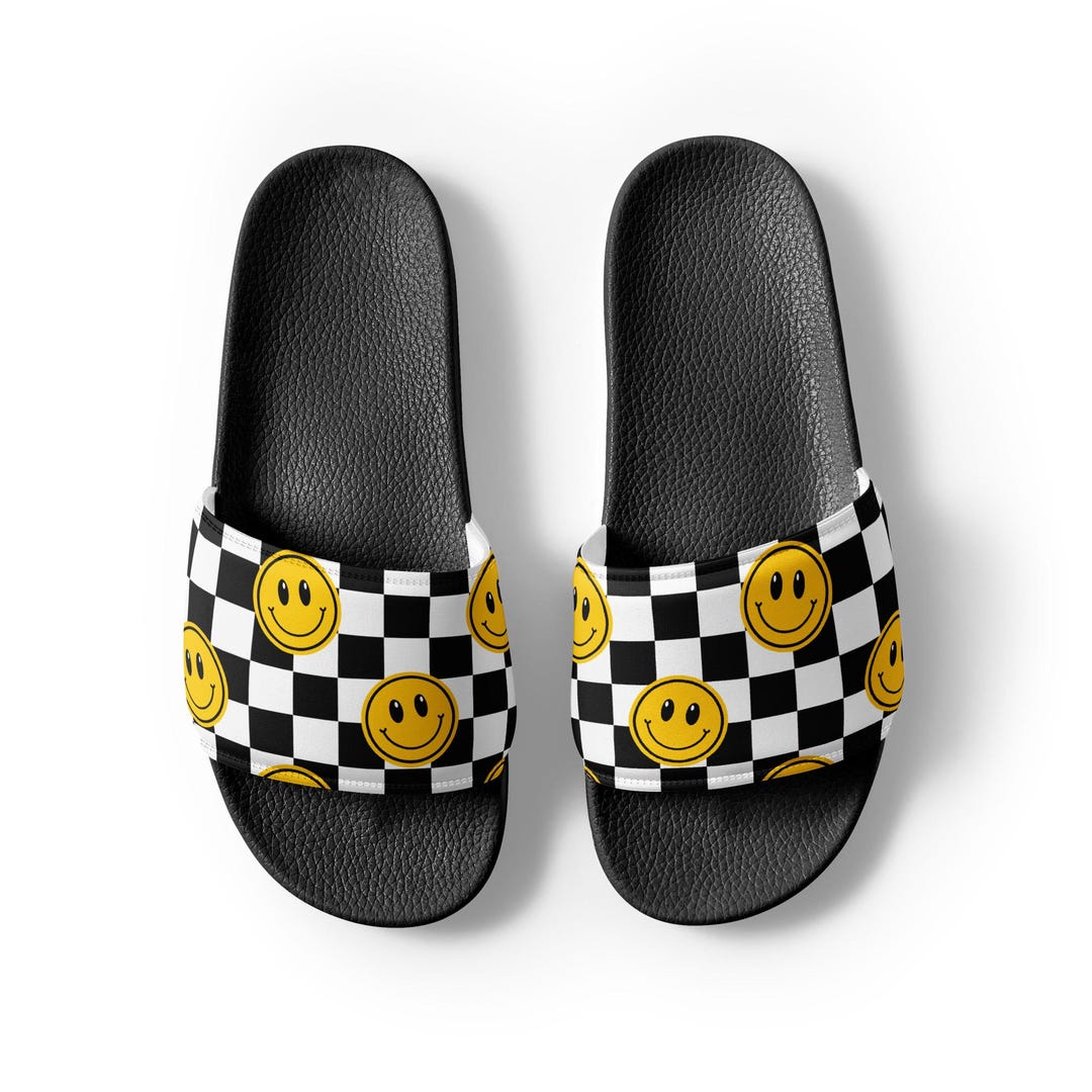 Smiley Face Checker Slides, Retro Checker Slides, Smiley Face Slides ...