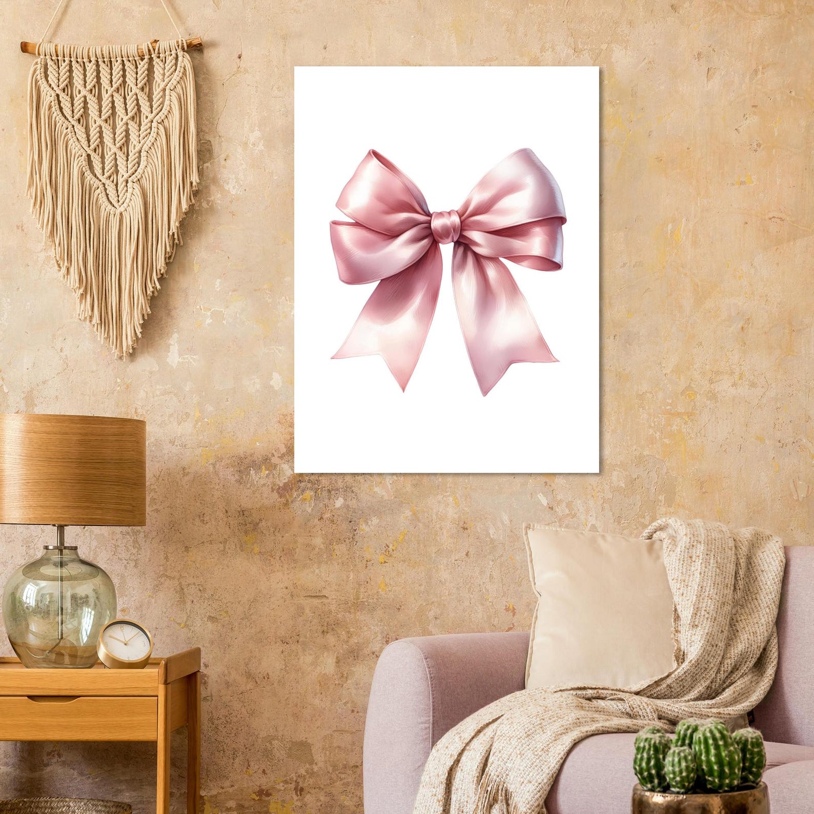 Pastel Coquette Bow Poster | Premium Wall Art for Chic Decor - Etsy