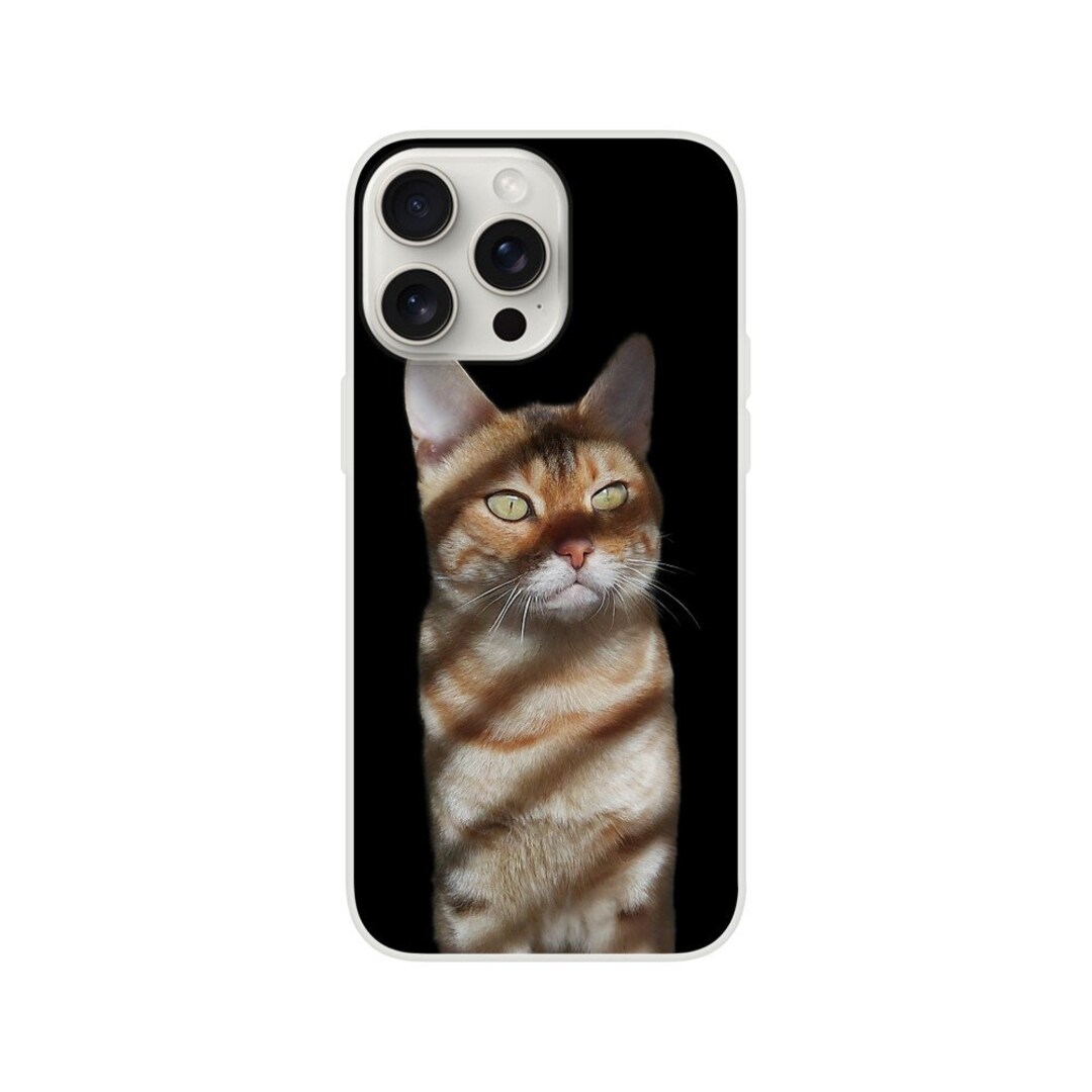 Cat - Flexi Case - Orange Cat in the Shadows Cute Funny Phonecase ...
